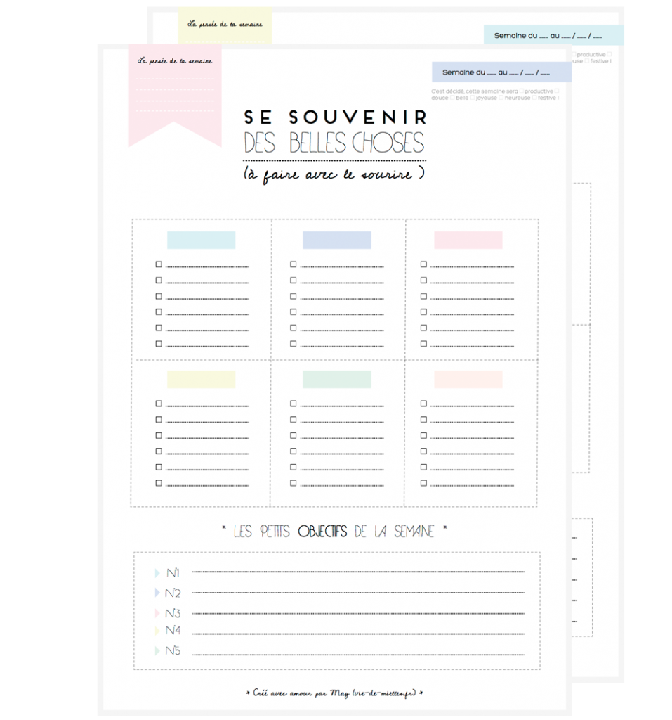 La parfaite to do list à imprimer - Vie de Miettes