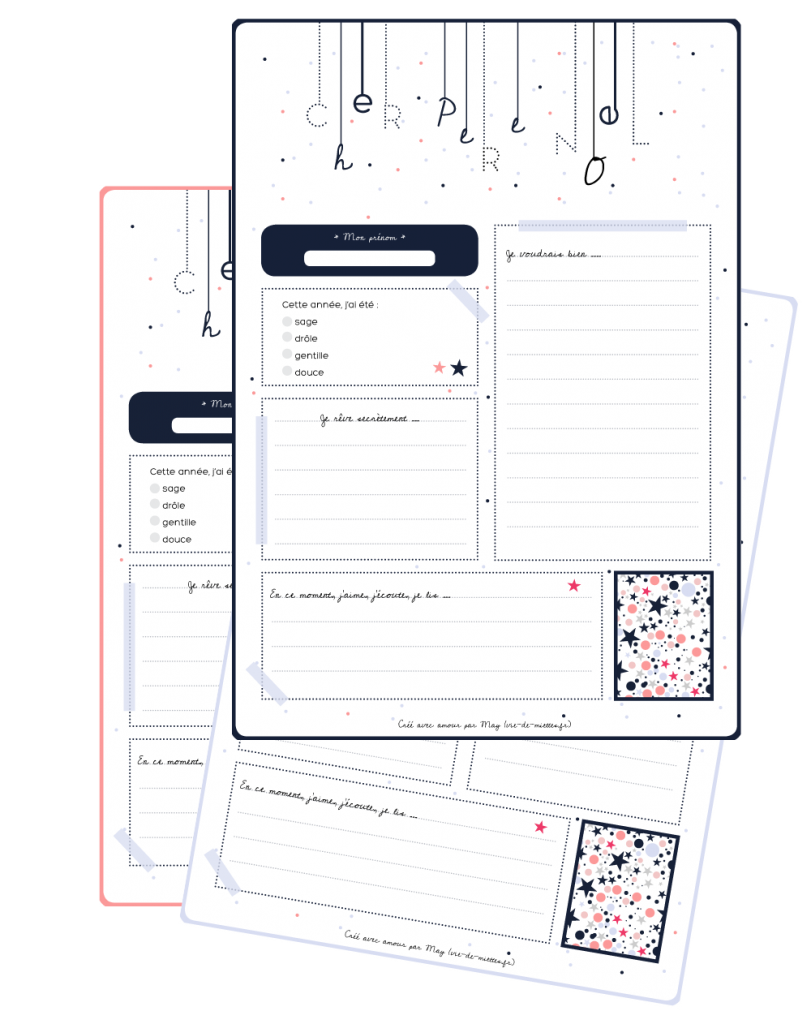 La liste de Noël à imprimer - Vie de Miettes